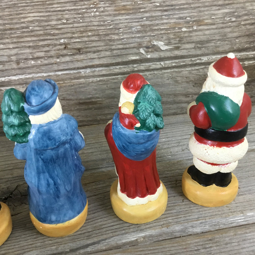 Vintage Wee Crafts Painted Father Christmas/Santa Pre-Cast Gypsum Set ...