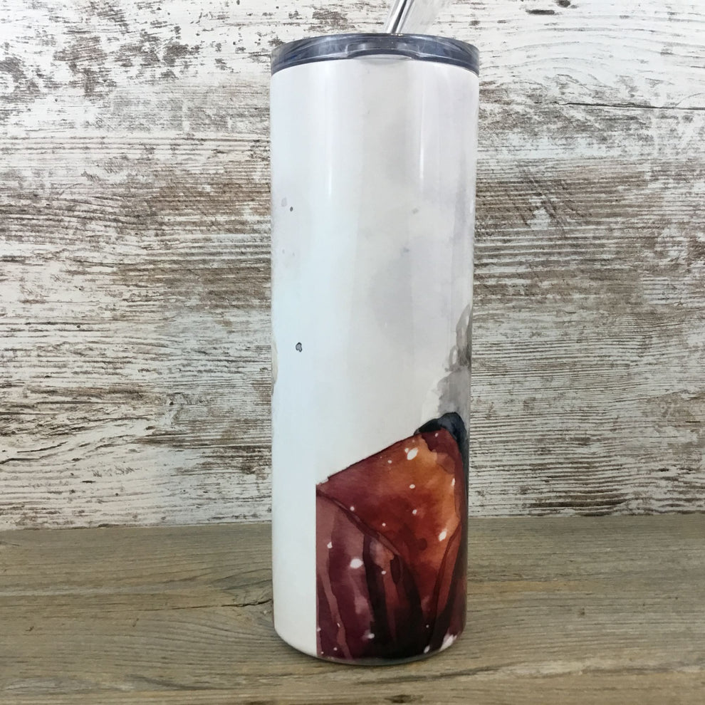 Vintage Inspired Santa Claus Tumbler - Smiling Santa with a Twinkle in ...