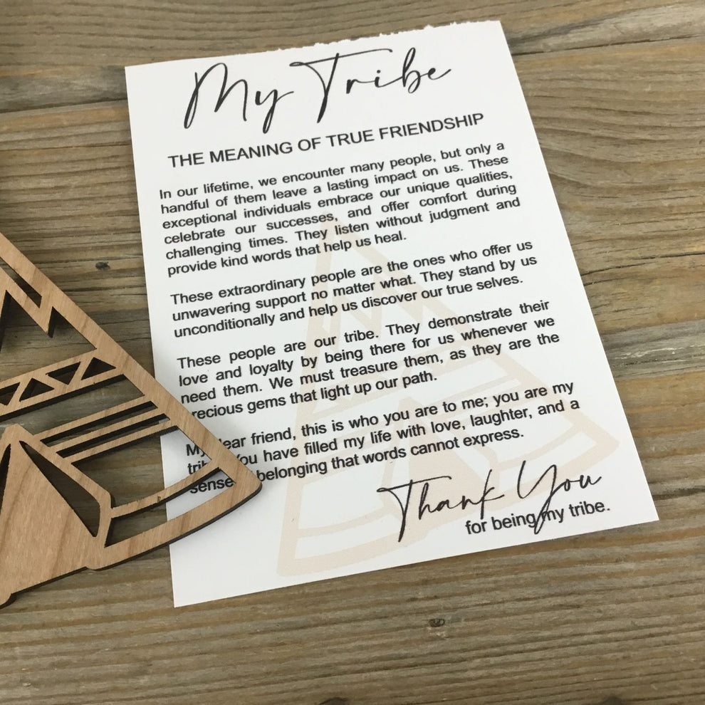 My Tribe The Meaning of True Friendship Story Card Ornament – Michelle ...