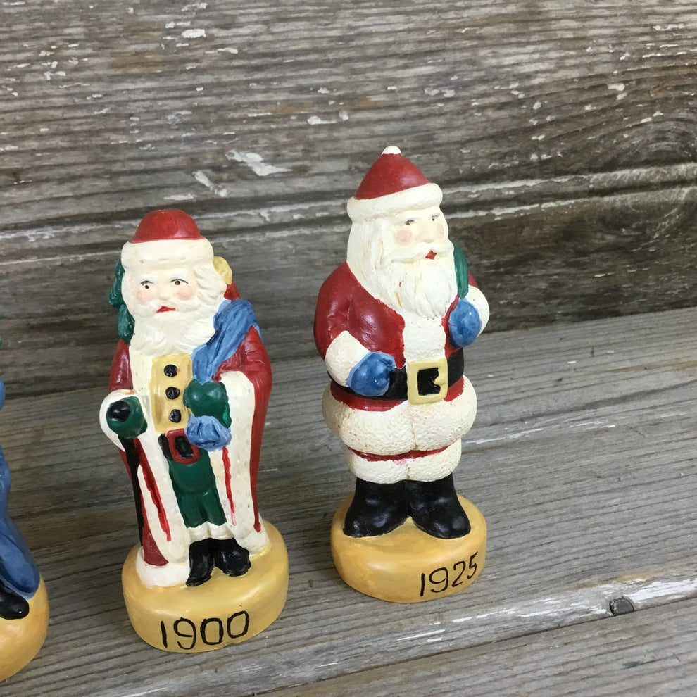 Vintage Wee Crafts Painted Father Christmas/Santa Pre-Cast Gypsum Set ...