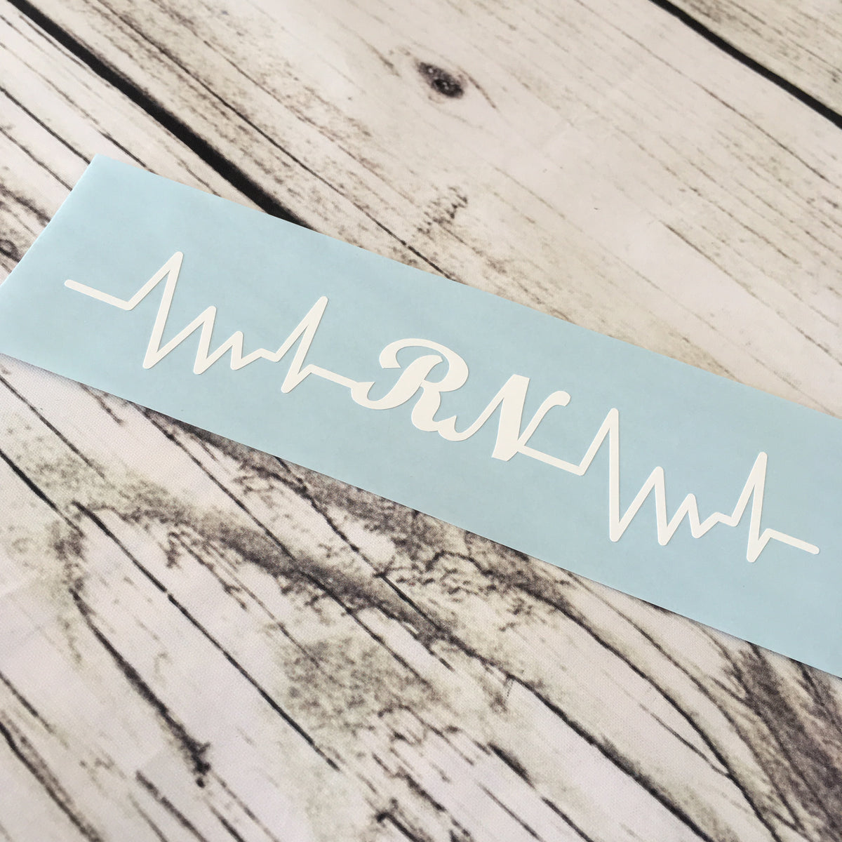 RN EKG Heartbeat Car Decal – Michelle's Variety Shop